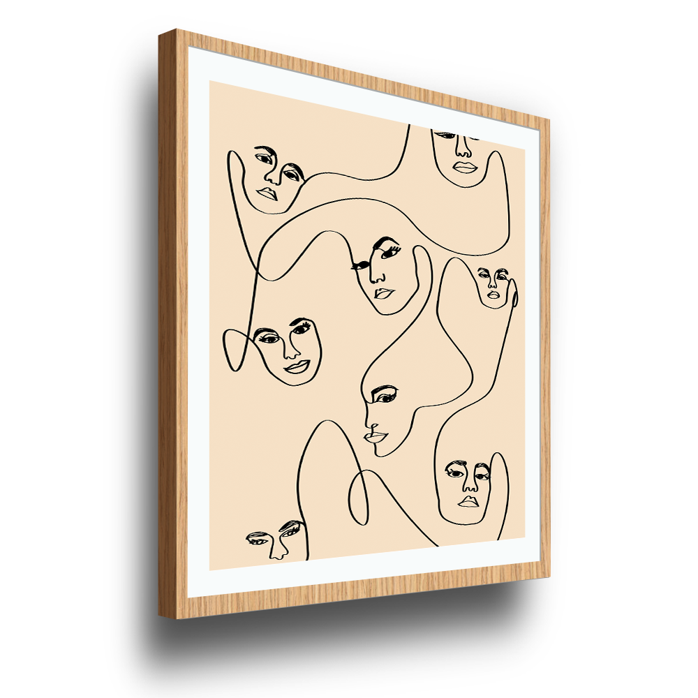 Many Faces – Wall Art by Modern Prints - Modern Prints