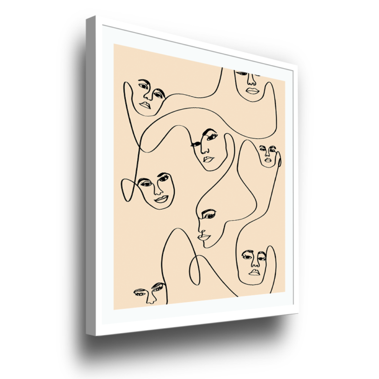 Many Faces – Wall Art by Modern Prints - Modern Prints