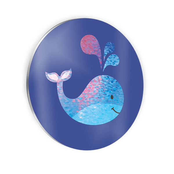 Stipple Whale (Circle Print) – Wall Art by Modern Prints - Modern Prints