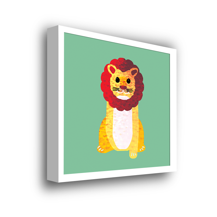 Stipple Lion (Square Print) - Wall Art by Modern Prints
