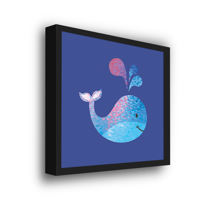 Stipple Whale (Square Print) – Wall Art by Modern Prints - Modern Prints
