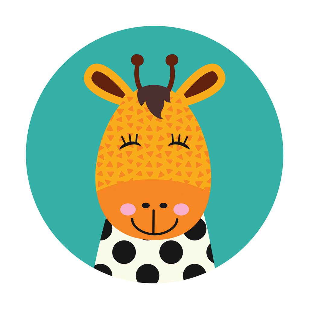 Grace the Giraffe (Circle Print) – Wall Art by Modern Prints - Modern ...