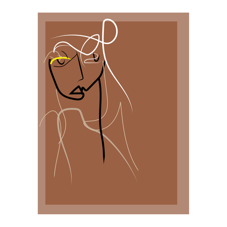 Perplexed Woman – Wall Art by Modern Prints - Modern Prints