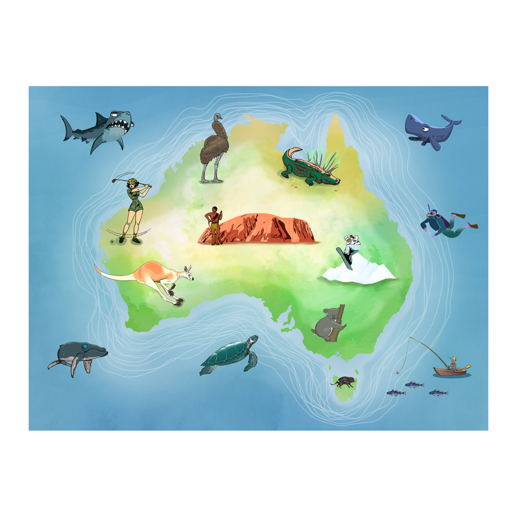 Down Under – Wall Art by Modern Prints - Modern Prints