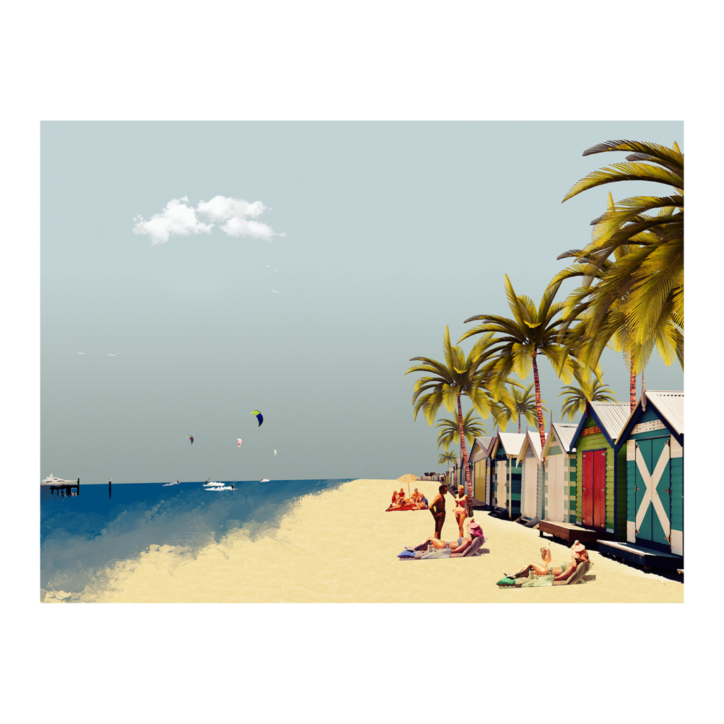 Bathing Boxes – Wall Art by Modern Prints - Modern Prints
