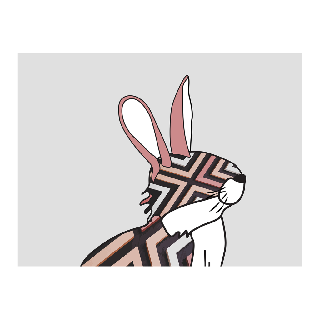 The Cross Hare – Wall Art by Modern Prints - Modern Prints