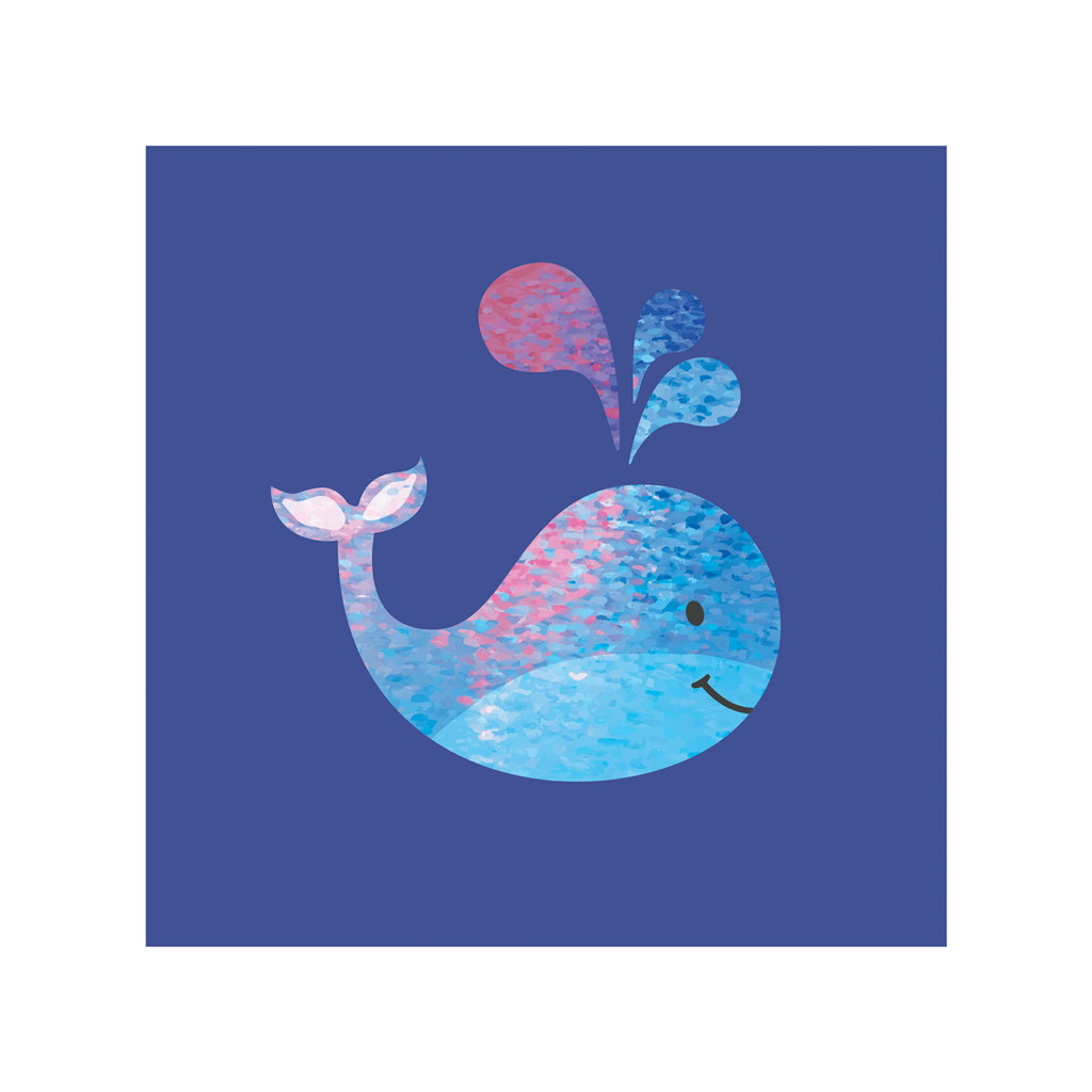 Stipple Whale (Square Print) – Wall Art by Modern Prints - Modern Prints