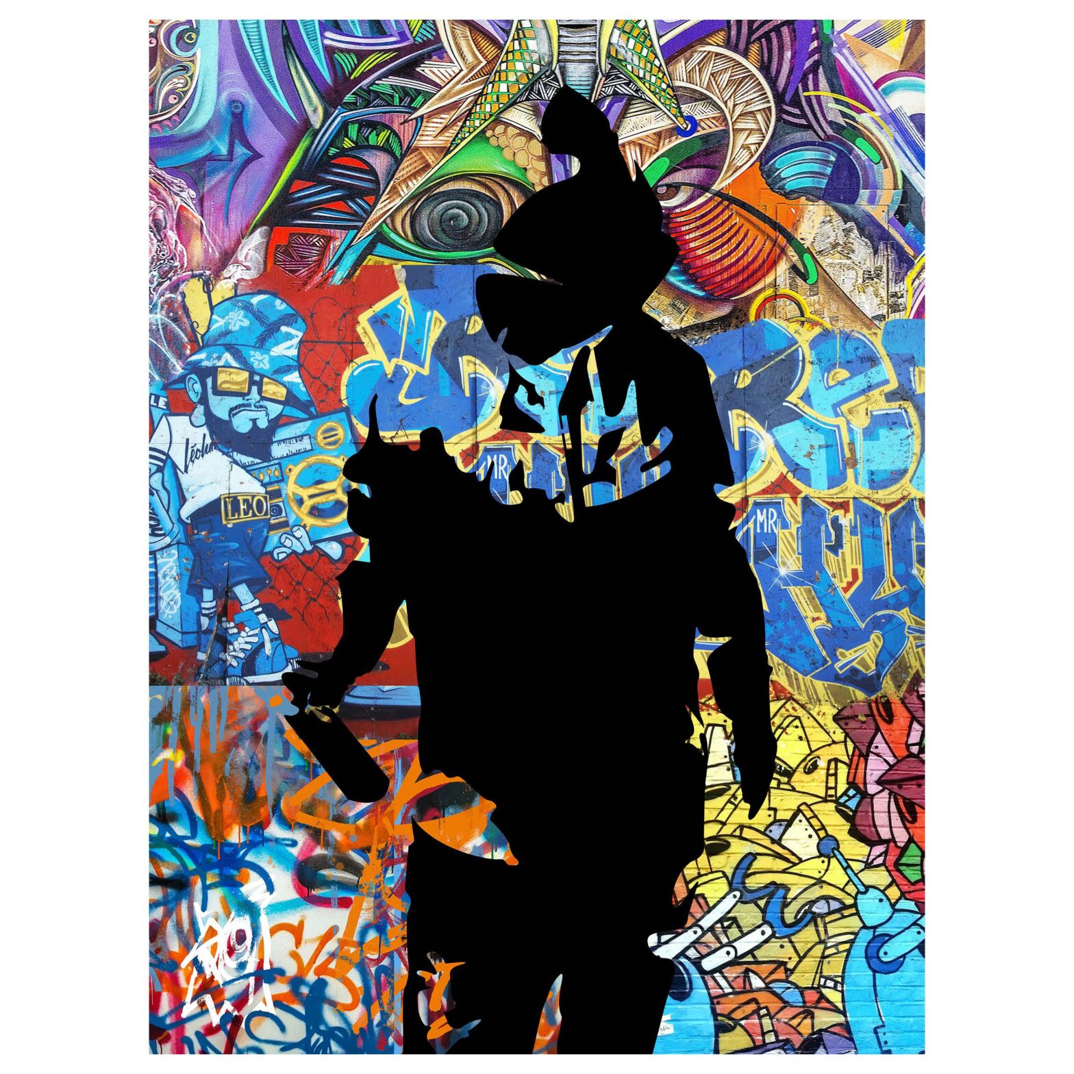 Graffiti Shadows - Modern Prints