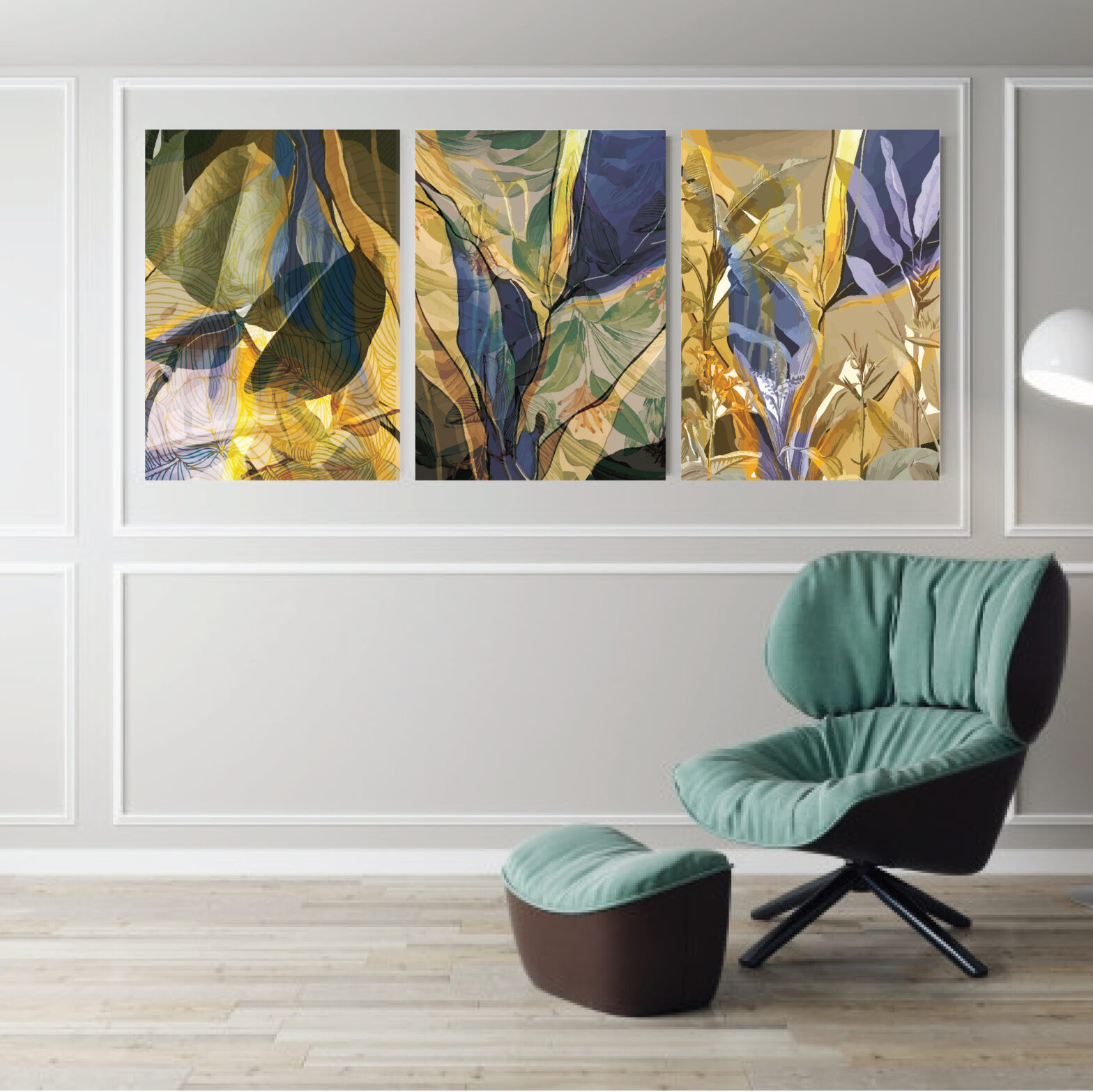 Autumn Leaves Set Of 3 - Modern Prints